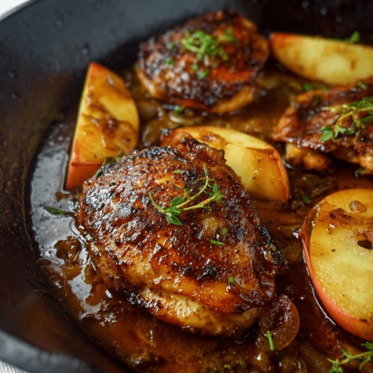 Apple Cider Glazed Chicken - What To Cook