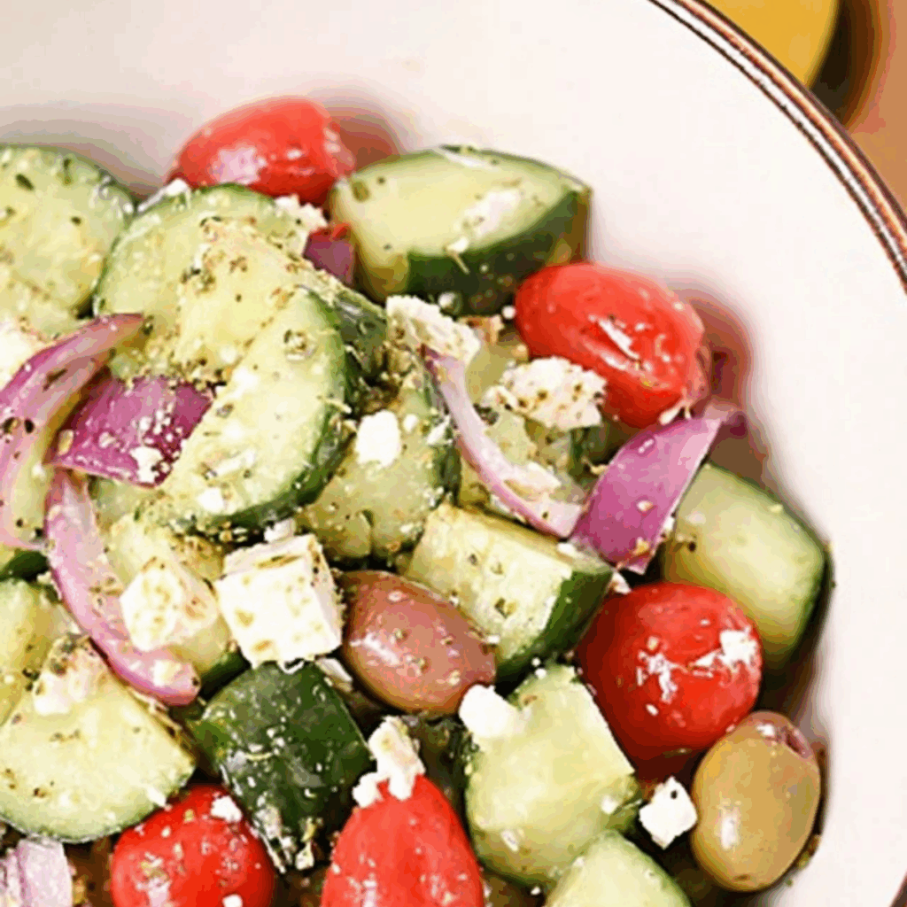 Keto Greek Cucumber Salad - Refreshing, Low-Carb, and Full of Flavor ...