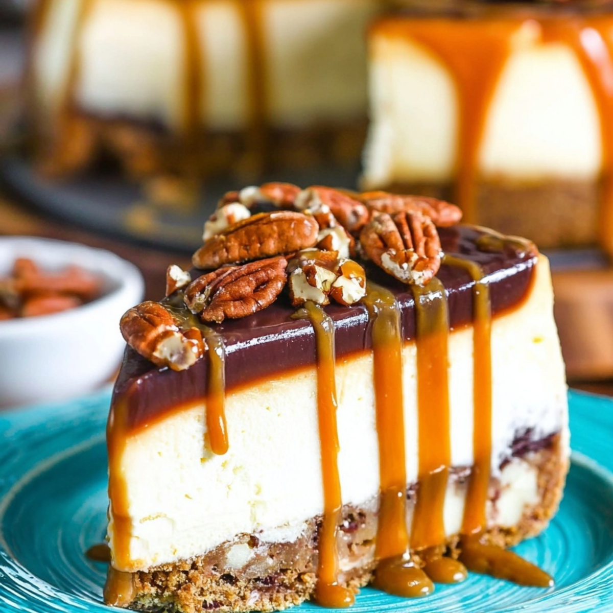 Turtle Cheesecake Recipe: A Decadent Dessert With Caramel, Chocolate ...