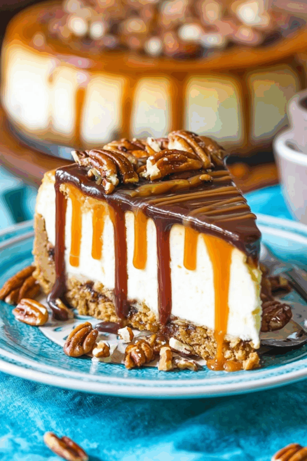 Turtle Cheesecake Recipe: A Decadent Dessert With Caramel, Chocolate ...
