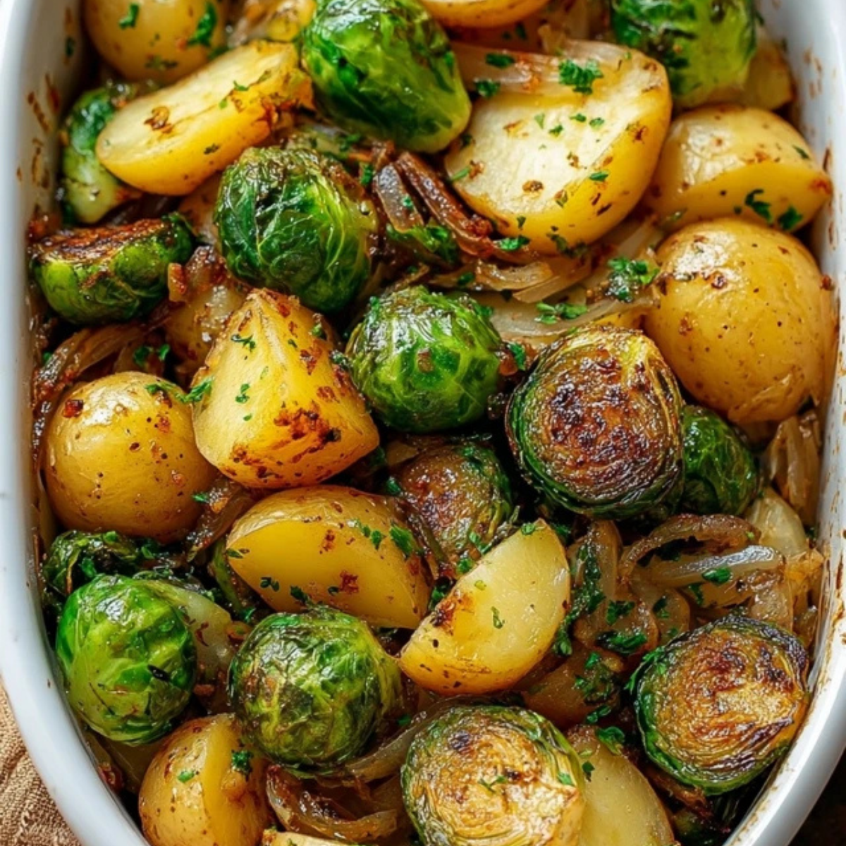 Garlic Brussels Sprouts Potatoes: The Ultimate Roasted Side Dish - What ...
