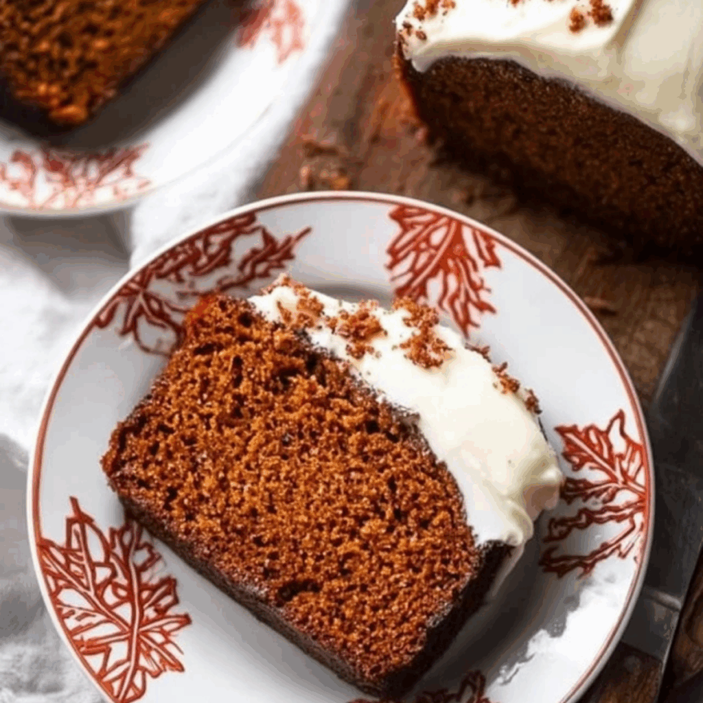 Gingerbread Loaf Cake with Cream Cheese Frosting Recipe - What To Cook