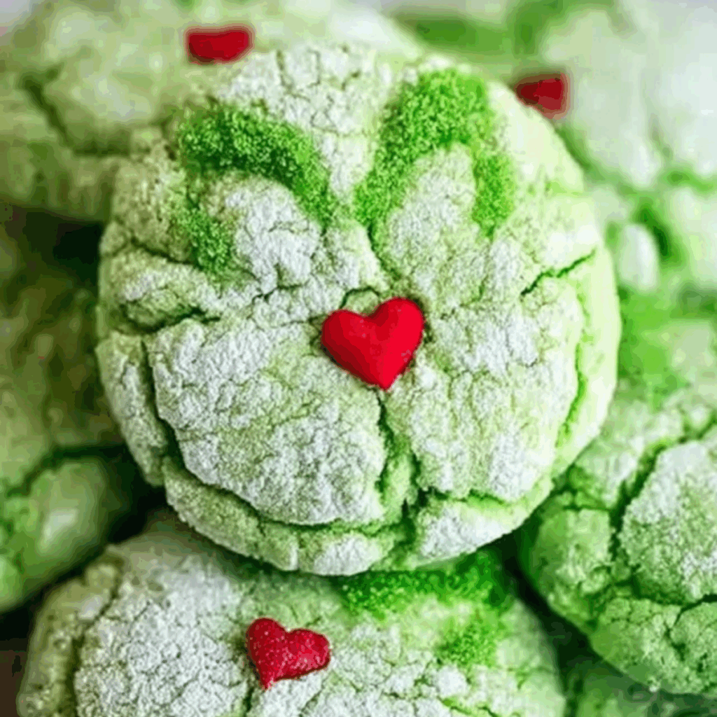 Grinch Cookie Recipe – Festive Green Crinkle Cookies for the Holidays ...