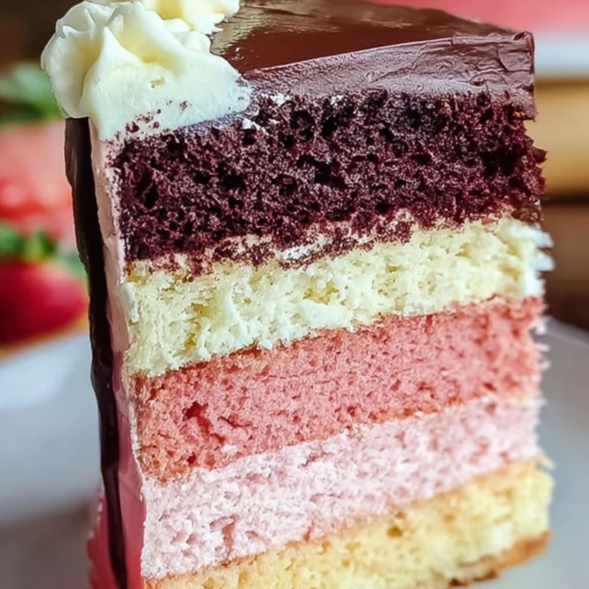 Indulge in Decadent Neapolitan Cake: A Triple Treat of Chocolate ...