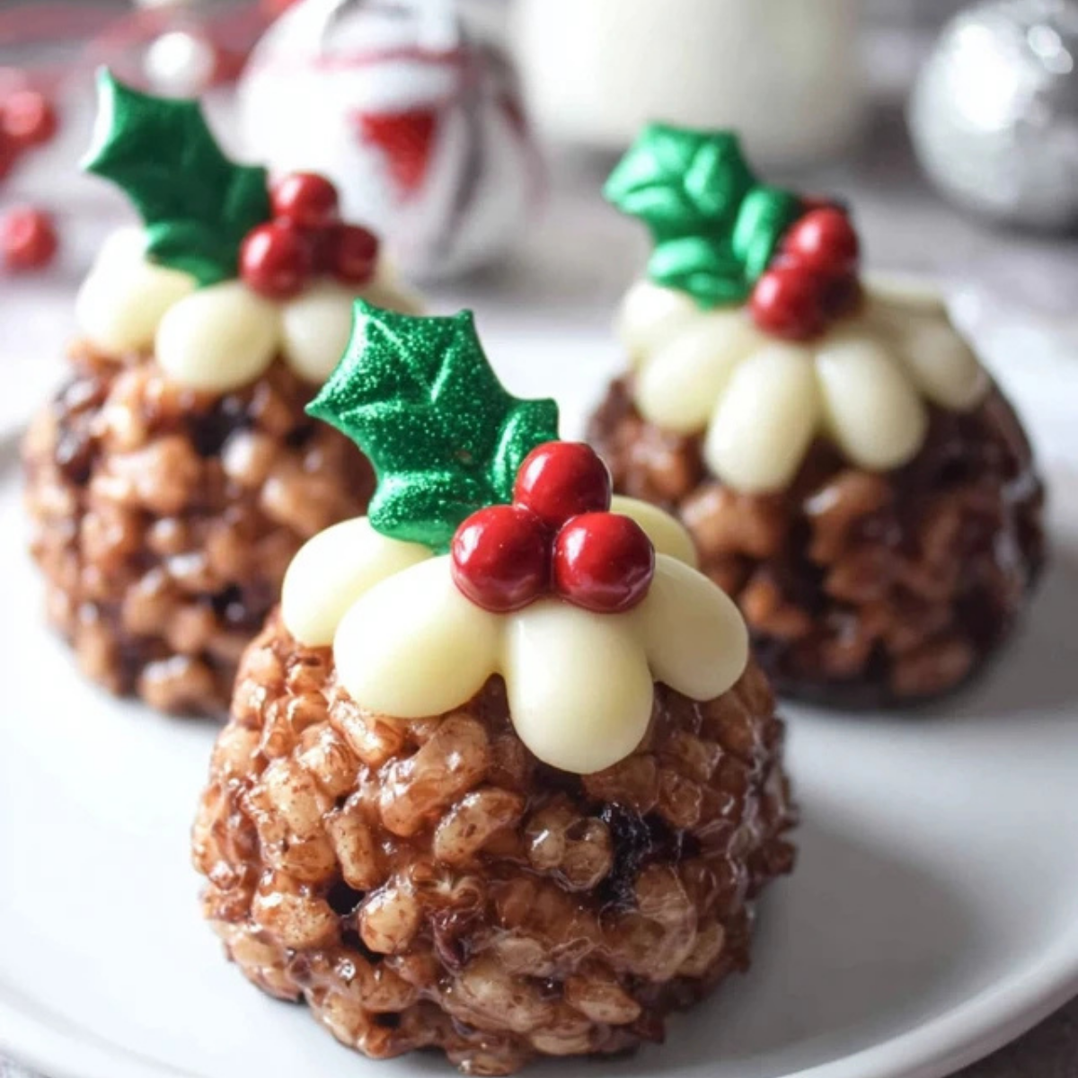 Rice Krispie Christmas Puddings Recipe: A Fun and Easy Holiday Treat ...
