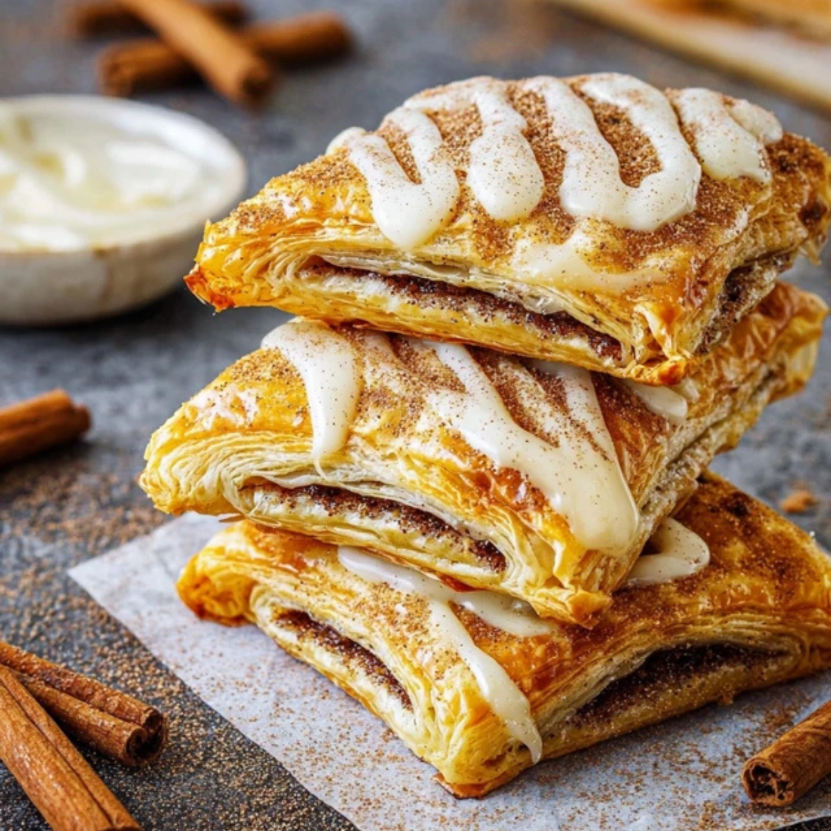 Brown Sugar Cinnamon Puff Pastries Recipe - What To Cook