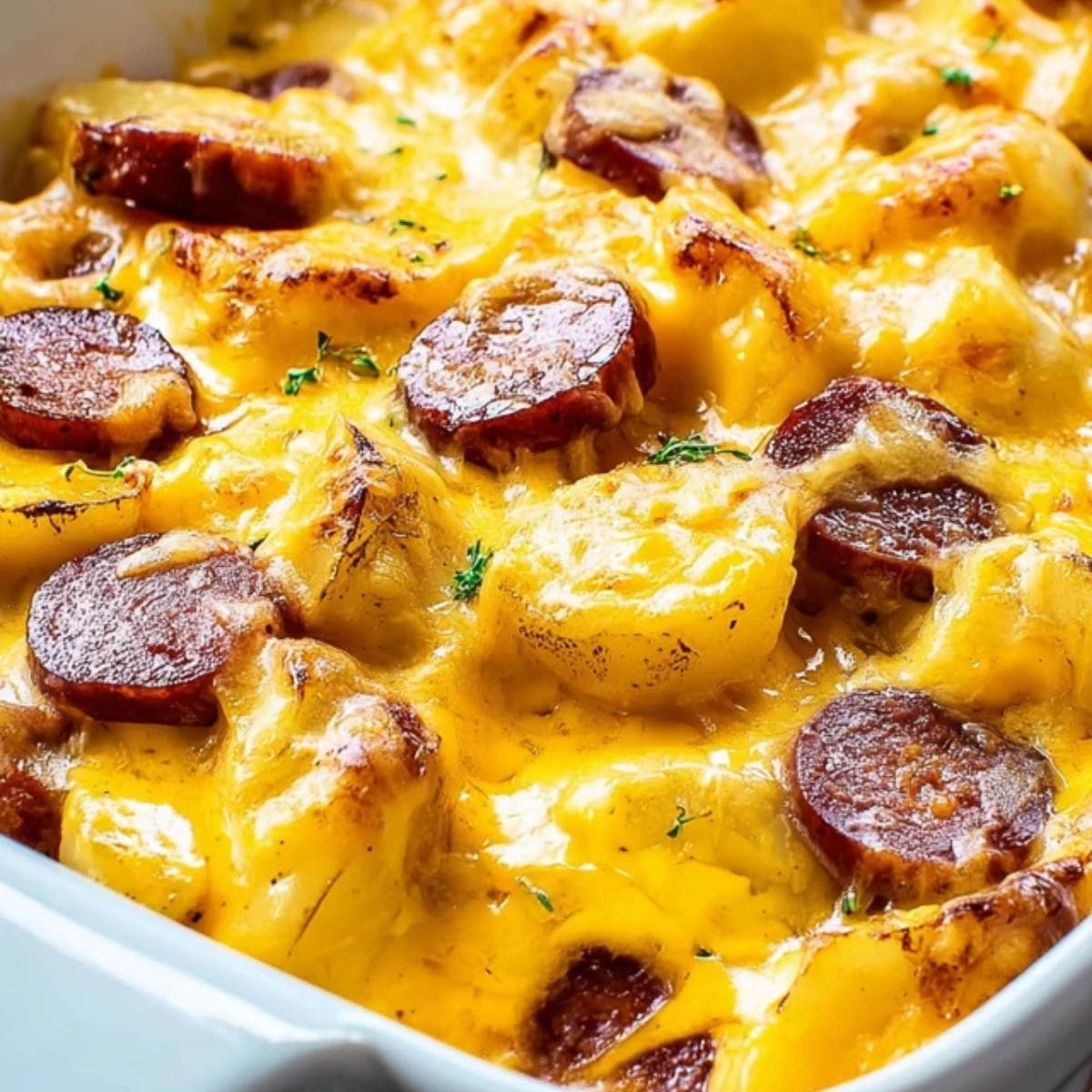 Cheesy Potatoes with Smoked Sausage: A Comfort Food Delight - What To Cook