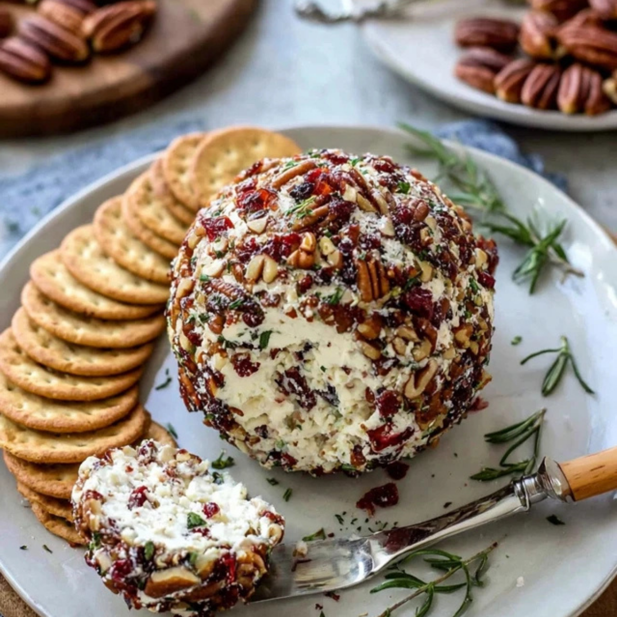 Cranberry Pecan Goat Cheese Ball Recipe - What To Cook