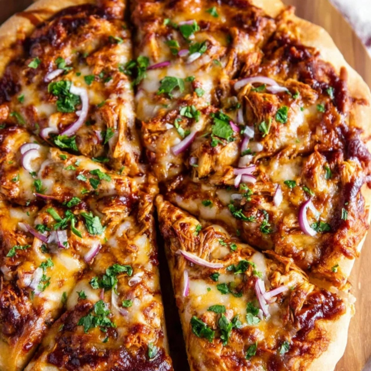 Cheesy BBQ Chicken Pizza - What To Cook