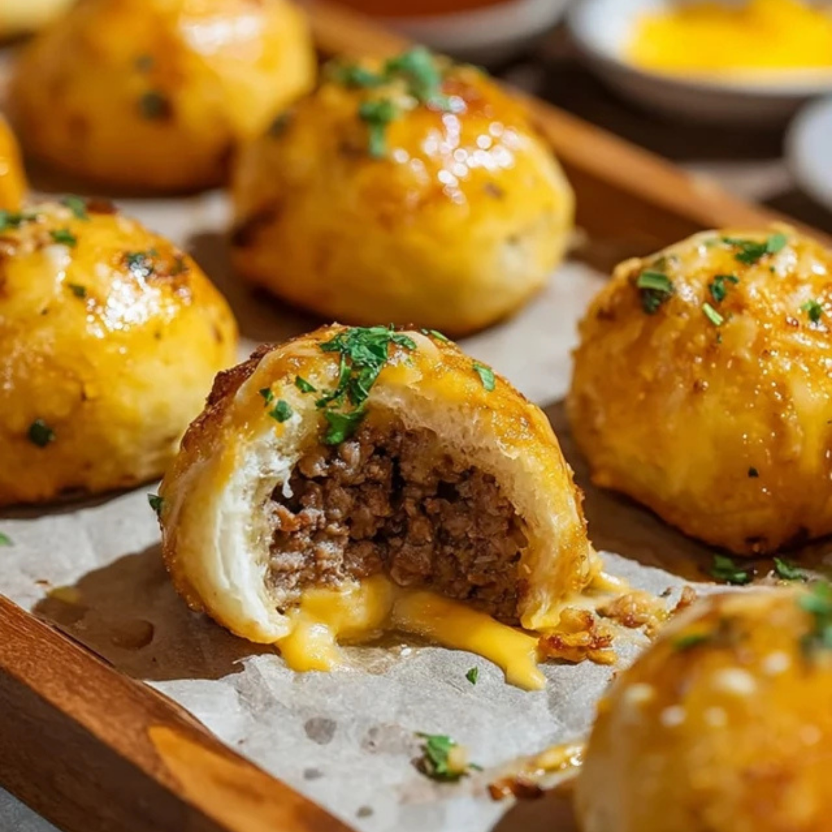 Garlic Parmesan Cheeseburger Bombs: The Ultimate Handheld Snack - What ...