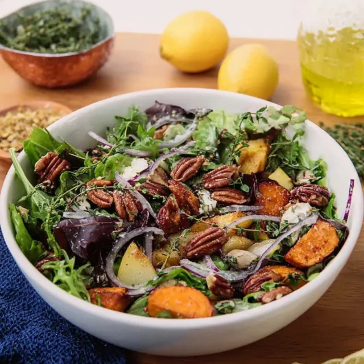 Harvest Salad with Lemon Thyme Dressing - What To Cook