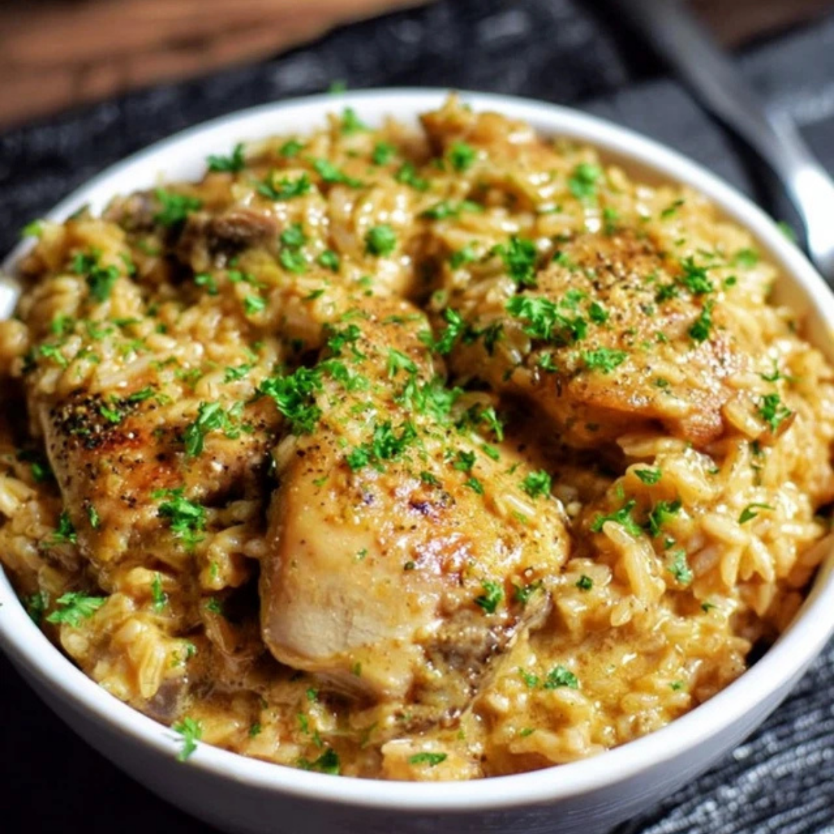 One Pan Smothered Chicken and Rice – The Ultimate Comfort Meal - What ...