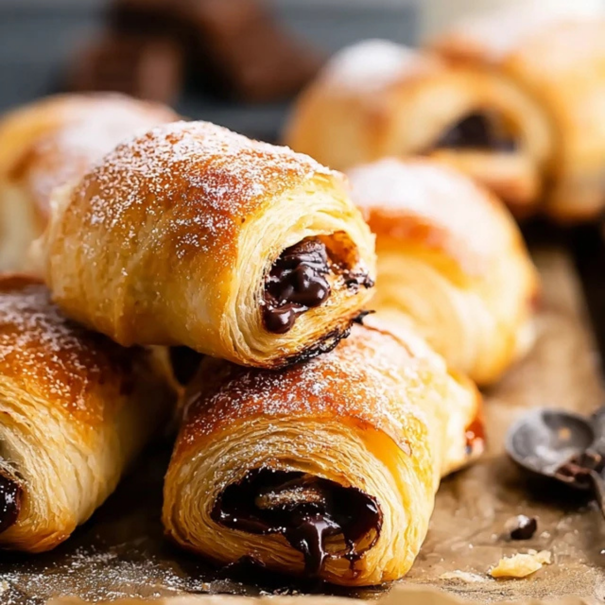 Puff Pastry Chocolate Croissants – Easy Bakery-Style Treat at Home ...