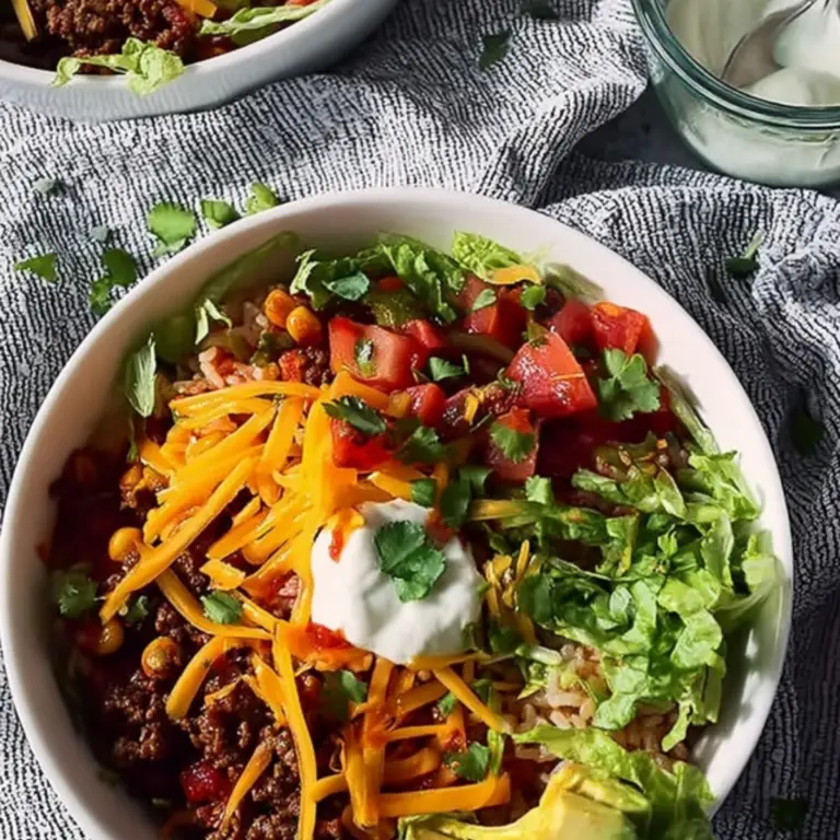 Taco Rice Bowl Recipe: A Flavorful and Quick Meal - What To Cook