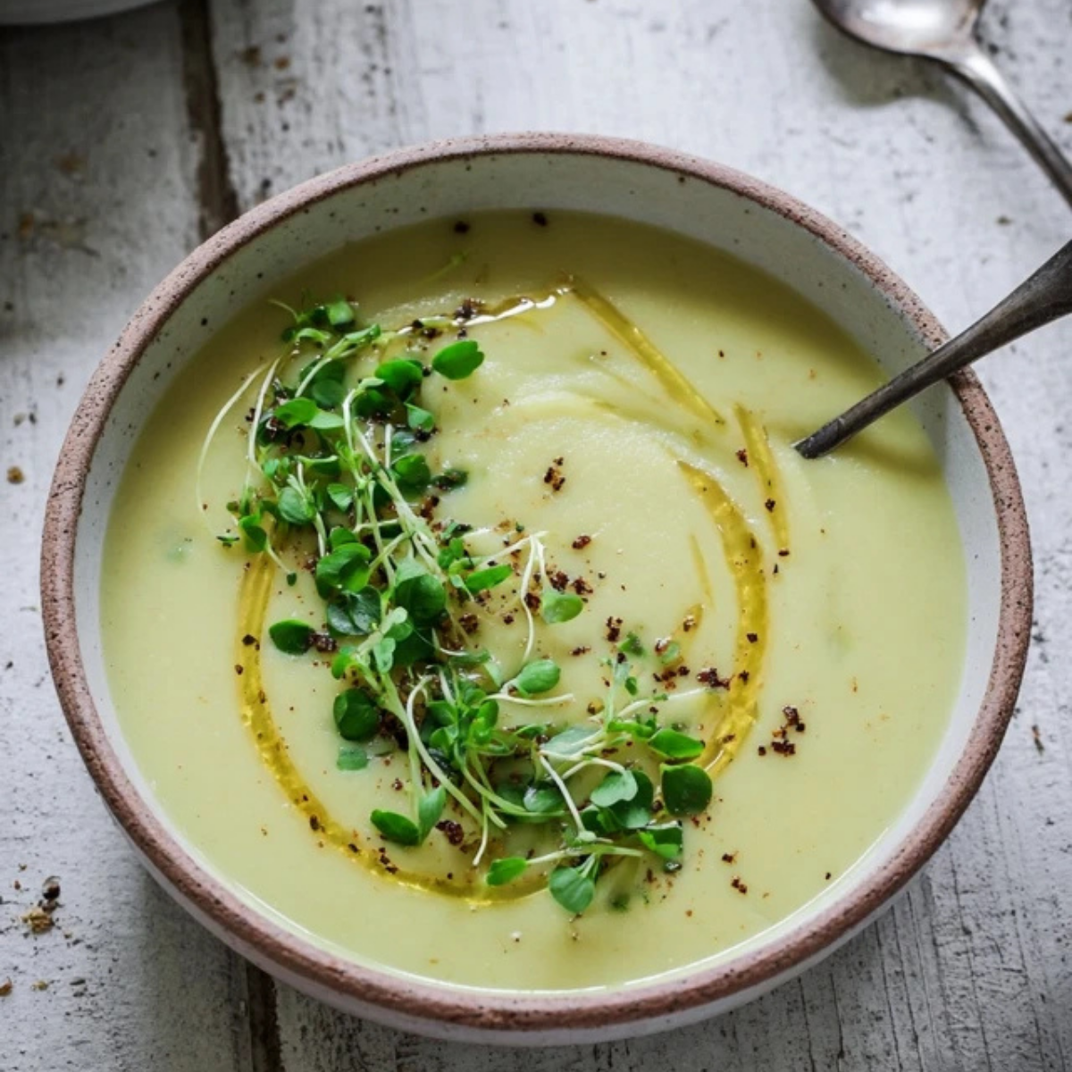 Creamy Cauliflower Leek Soup (Easy & Healthy) - What To Cook