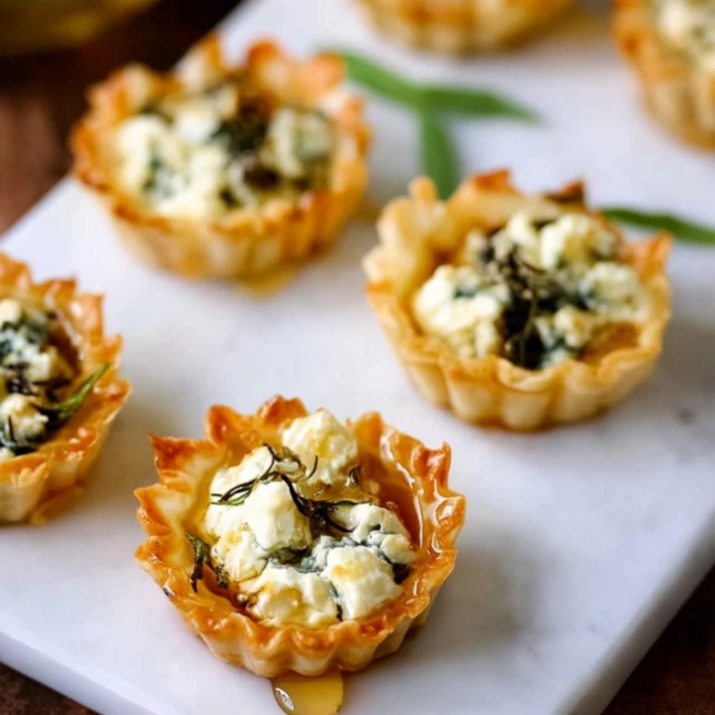 Spring Herb Tartlets with Honey and Goat Cheese – Easy Elegant ...