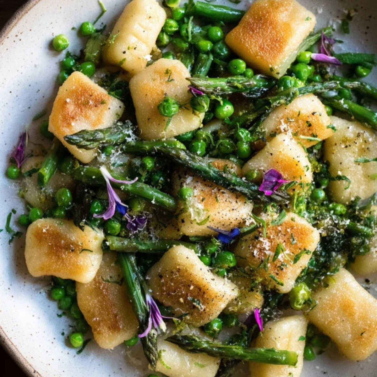 Spring Vegetable Brown Butter Gnocchi – Easy & Elegant - What To Cook
