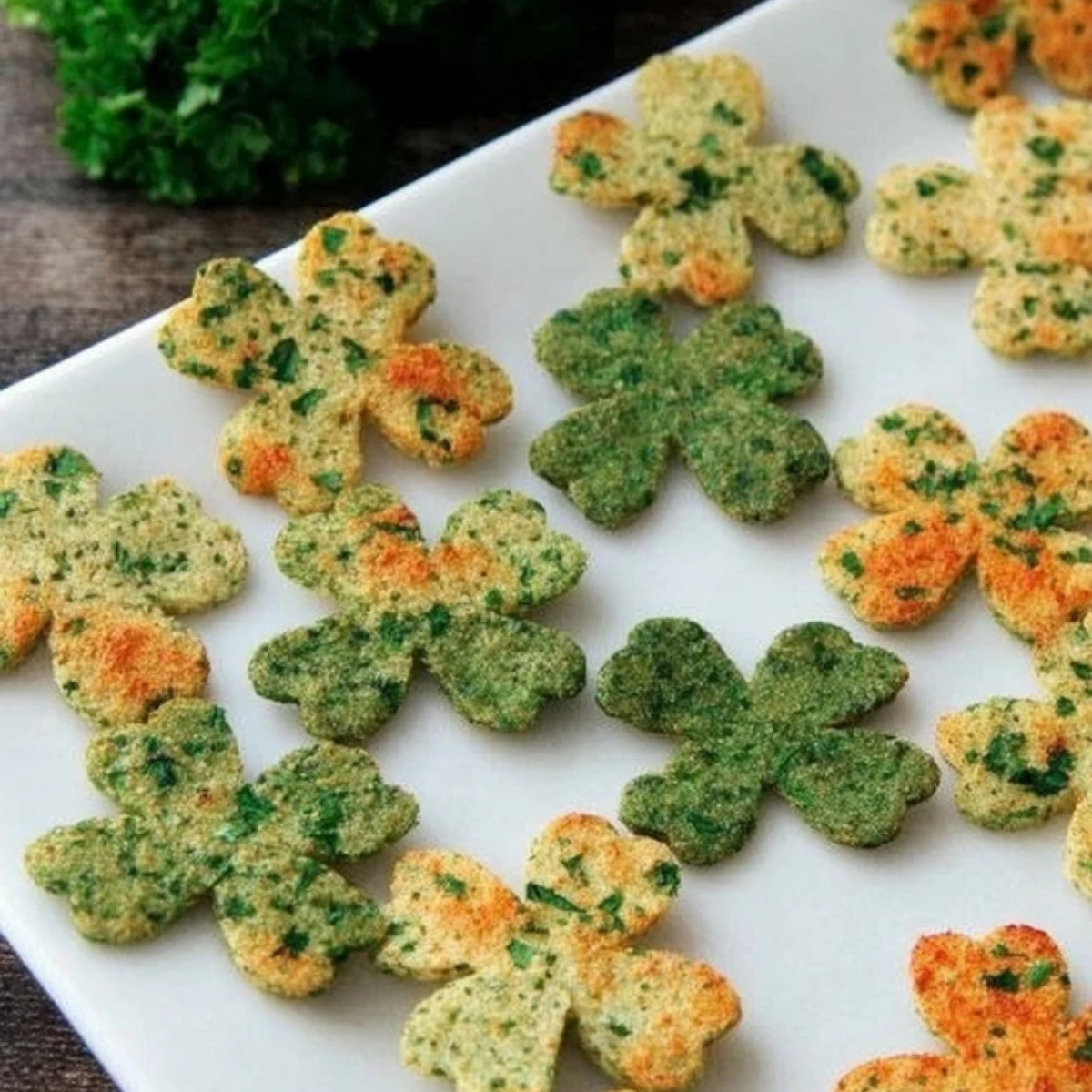 Shamrock Shaped Snack Crisps – Easy Festive Party Snack - What To Cook